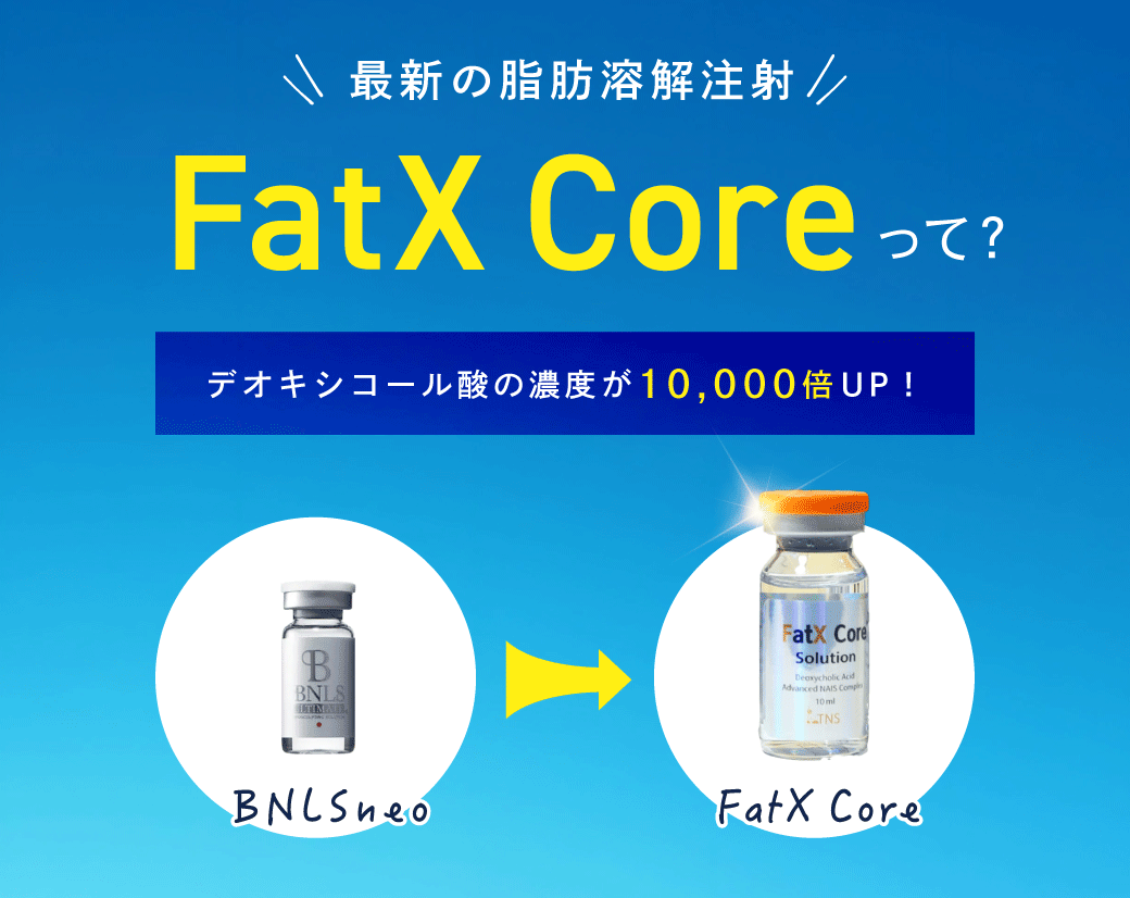 【FatX core】デオキシコール酸10,000倍配合の話題の最新脂肪溶解注射♡湘南美容クリニック浦和院 - 浦和院